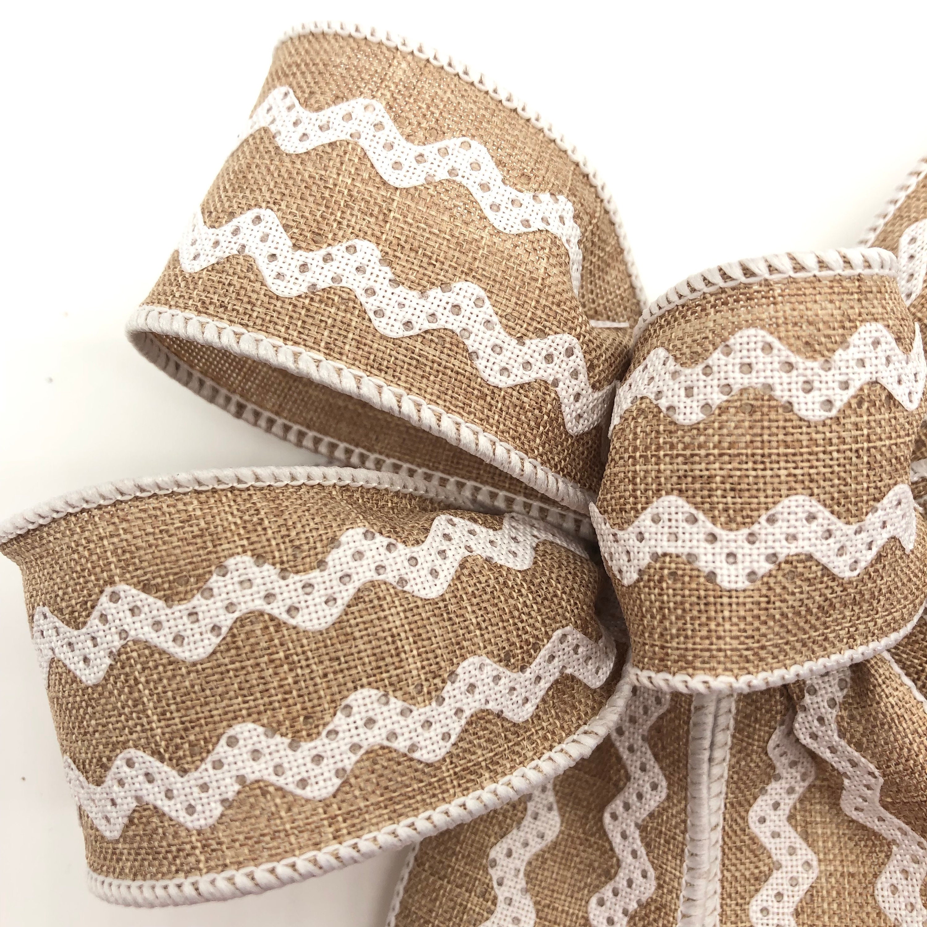 Natural Beige and White Decorative Bows / Set of 8 Bows / | Etsy