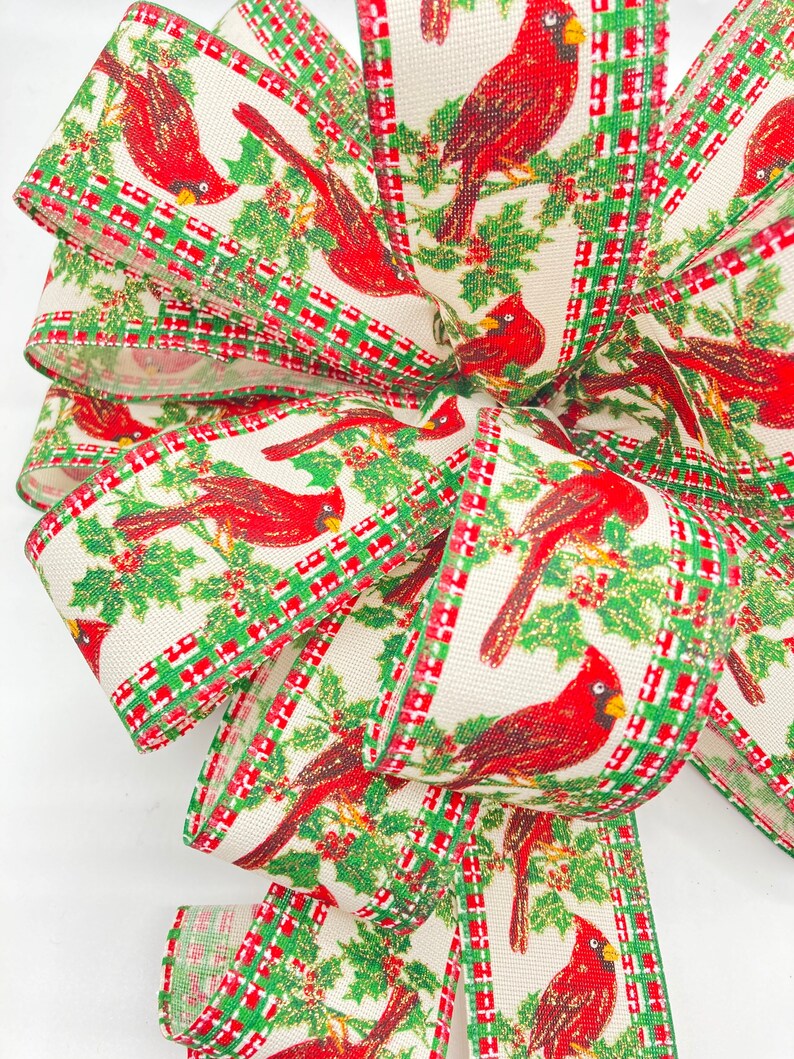 Cardinal Tree Topper / Christmas Tree Topper / Christmas | Etsy