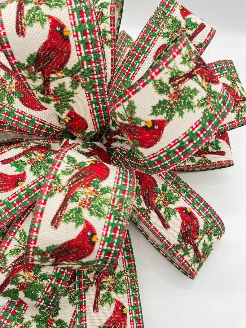 Cardinal Tree Topper / Christmas Tree Topper / Christmas | Etsy