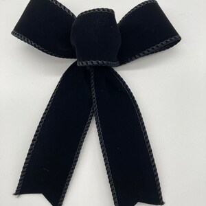 Black Velvet Christmas Bows: Tree Decor, Set of 12 - Etsy