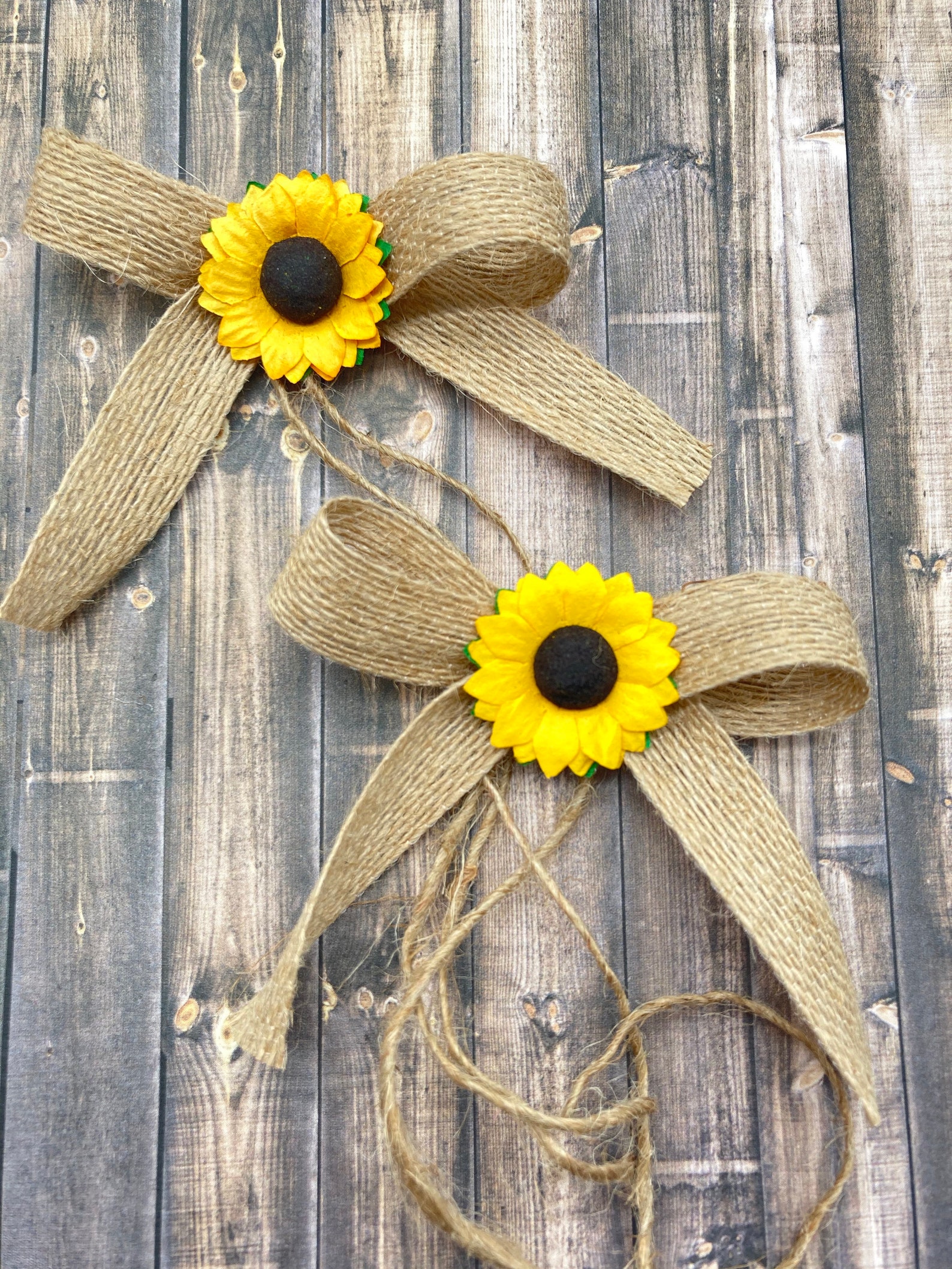 Sunflower Small Decorative Bows / Set 24 Bows / Sunflower - Etsy