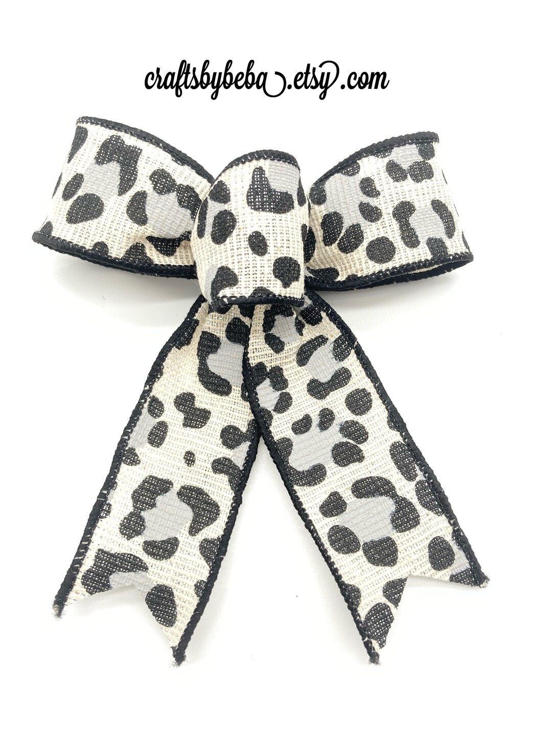 Cheetah Black and Gray Colors Bows / Set 8 Bows / Leopard Black and ...