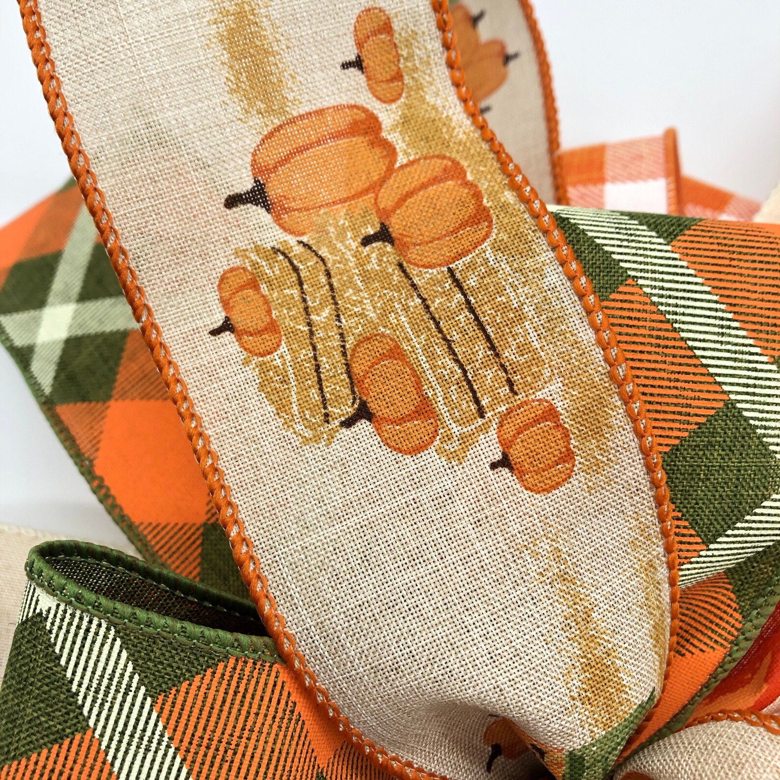 Harvest Decorative Bow / Fall Decor Bow / Autumn Bow / Green - Etsy