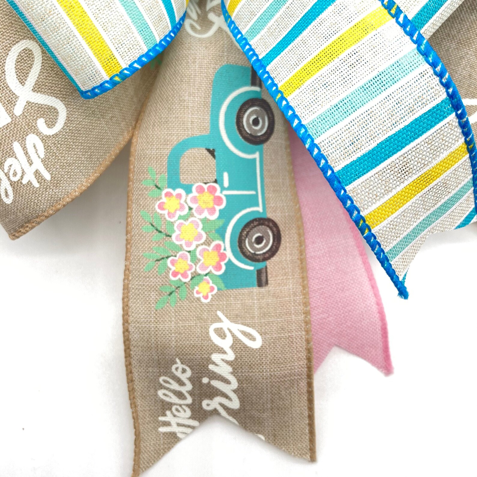 Easter Decorative Bow / Easter Tree Topper / Easter Pickup - Etsy