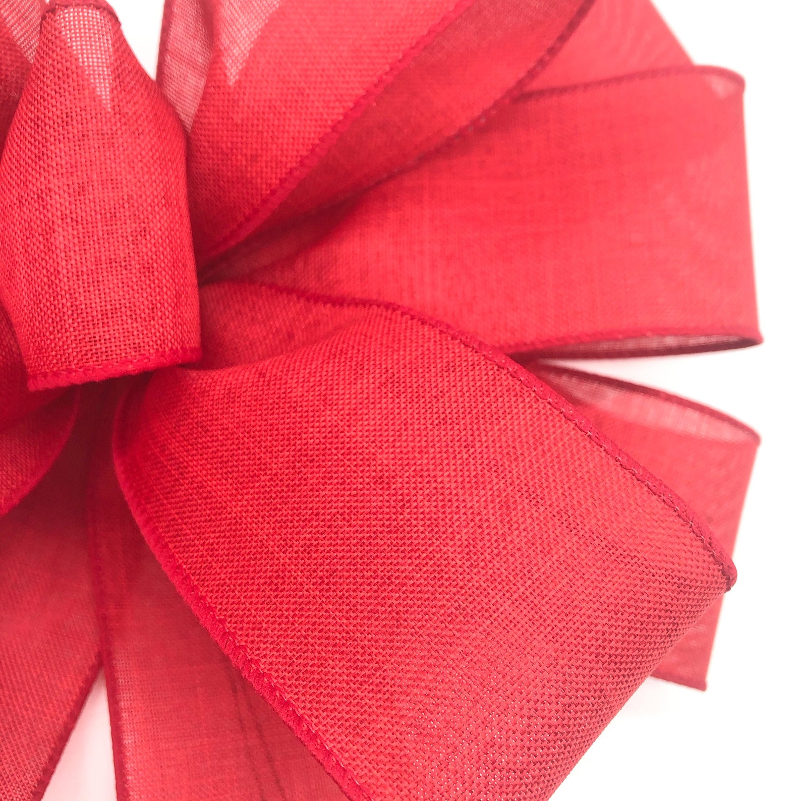 Red Decorative Bow / Red Wreath Bow / Red Christmas Tree | Etsy