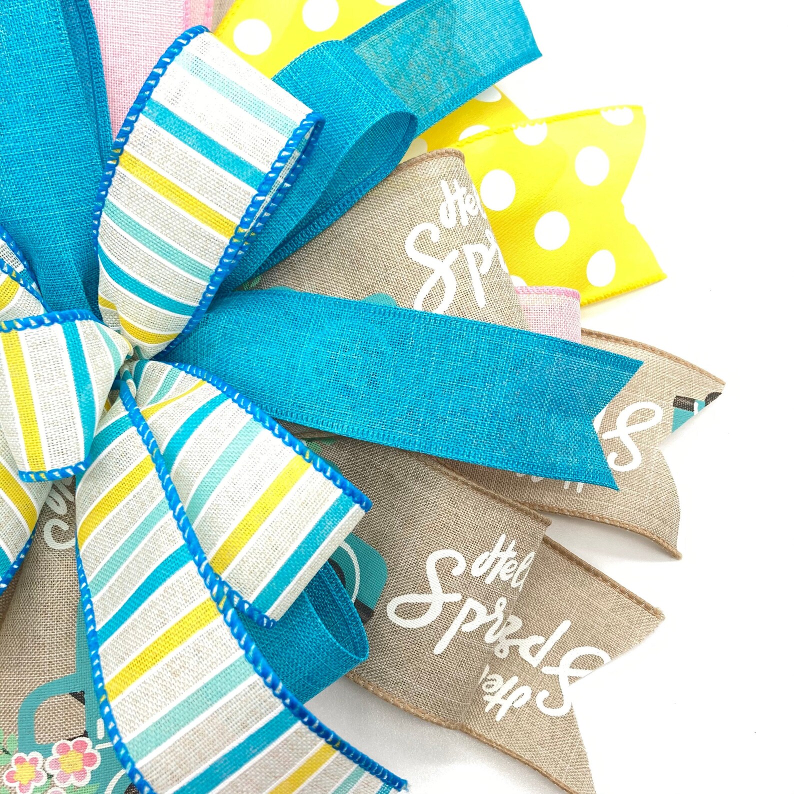 Easter Decorative Bow / Easter Tree Topper / Easter Pickup - Etsy