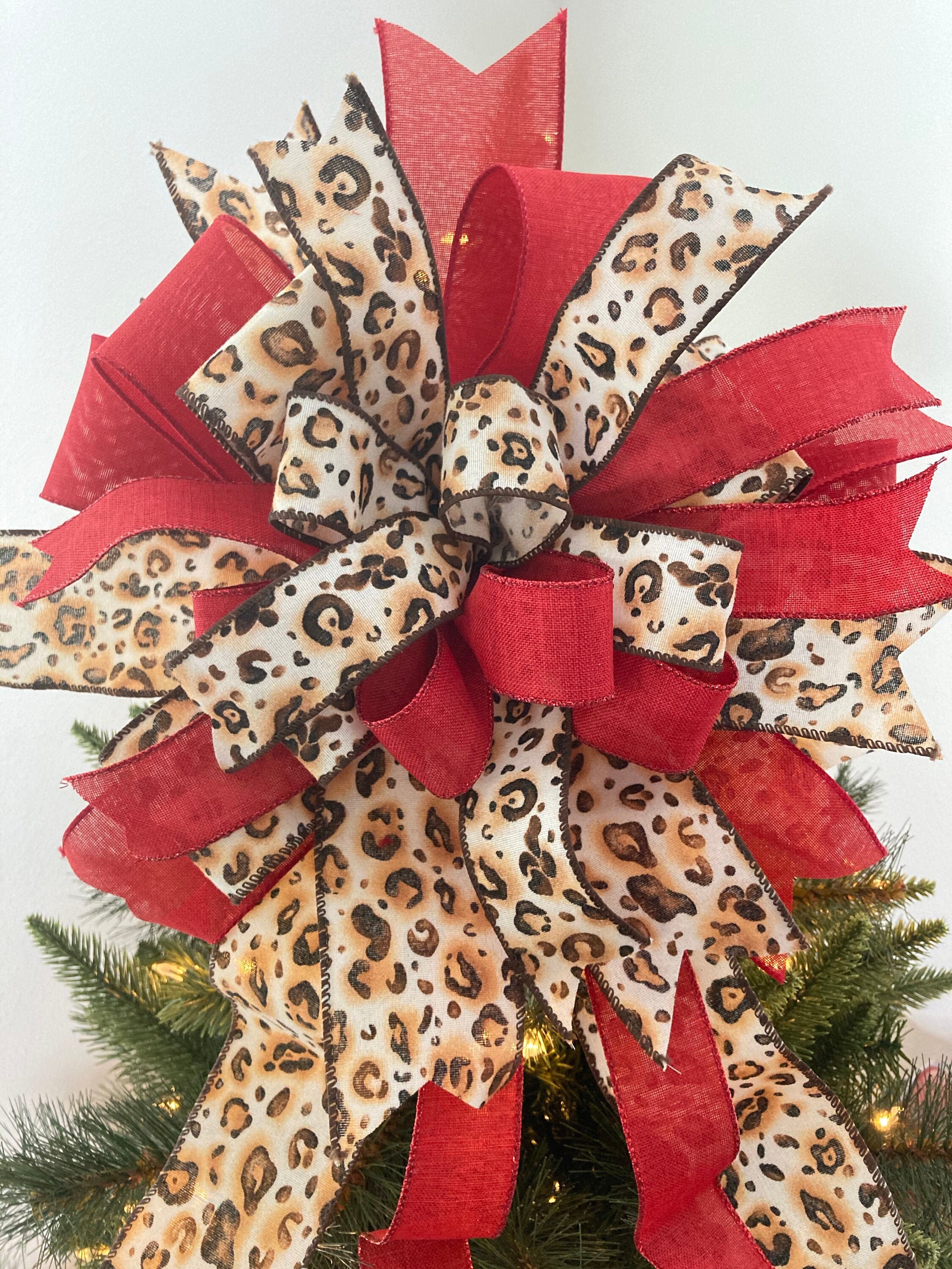 Cheetah Tree Topper Preppy Breakfast At Tiffany's Cheetah Christmas
