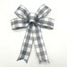 Gray Color Plaid Decorative Bows / Set 6 Bows / Gray and White - Etsy