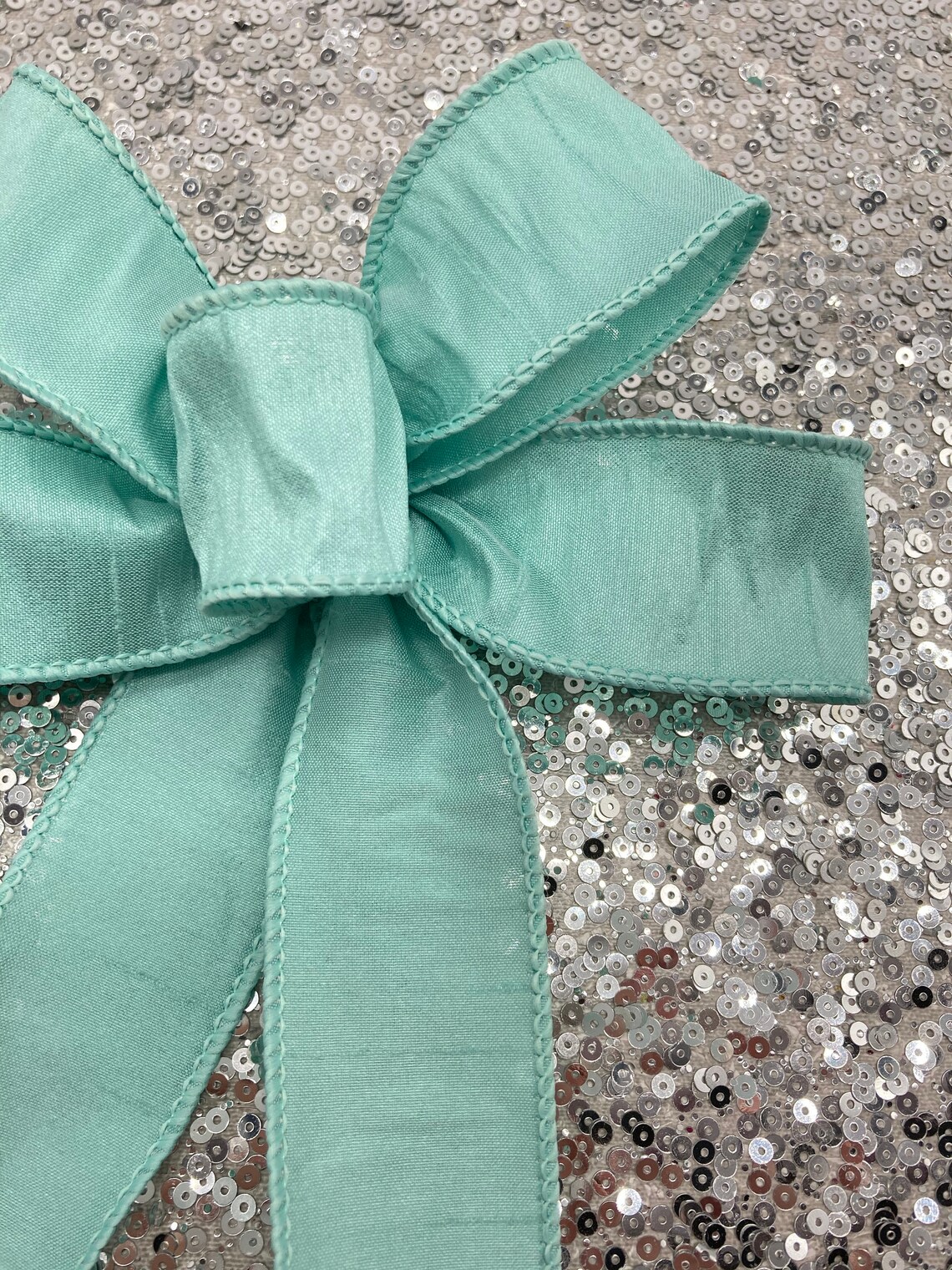 Mint Decorative Bows / Set 6 Bows / Christmas Decorative Bows | Etsy
