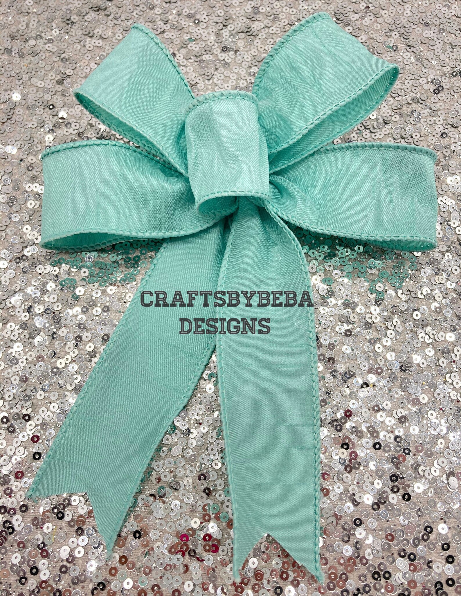 Mint Decorative Bows / Set 6 Bows / Christmas Decorative Bows | Etsy