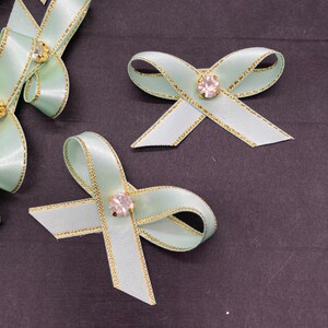 Green Party Favors Small Decorative Bows / Set 30 Bows / Mint Green ...