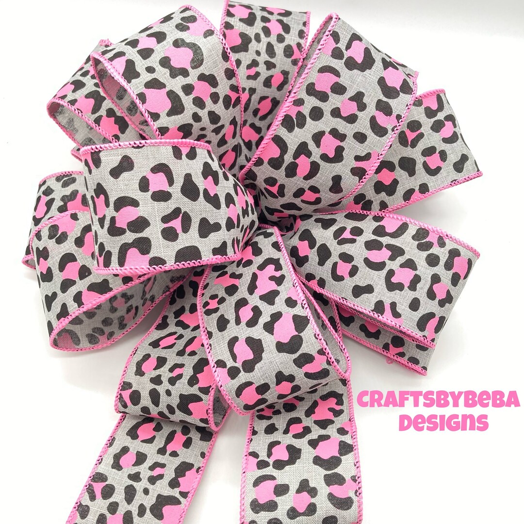 Christmas Cheetah Print Tree Topper / Christmas Animal Print Decorative ...