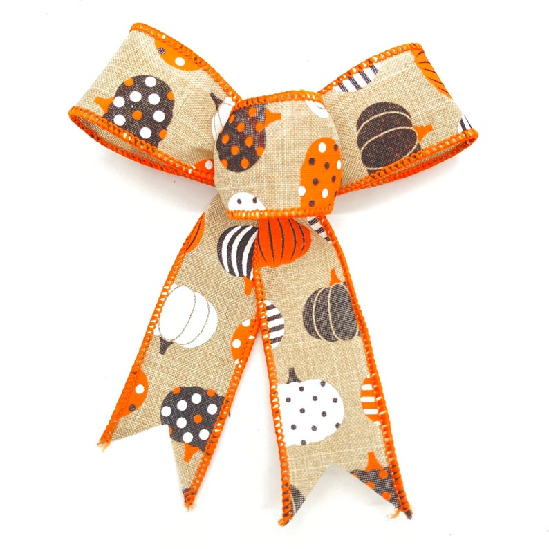 Fall Decorative Bows / Set 8 Bows / Harvest Decor Bows / - Etsy