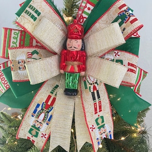 Nutcracker Christmas Tree Topper / Nutcracker Christmas Wreath - Etsy