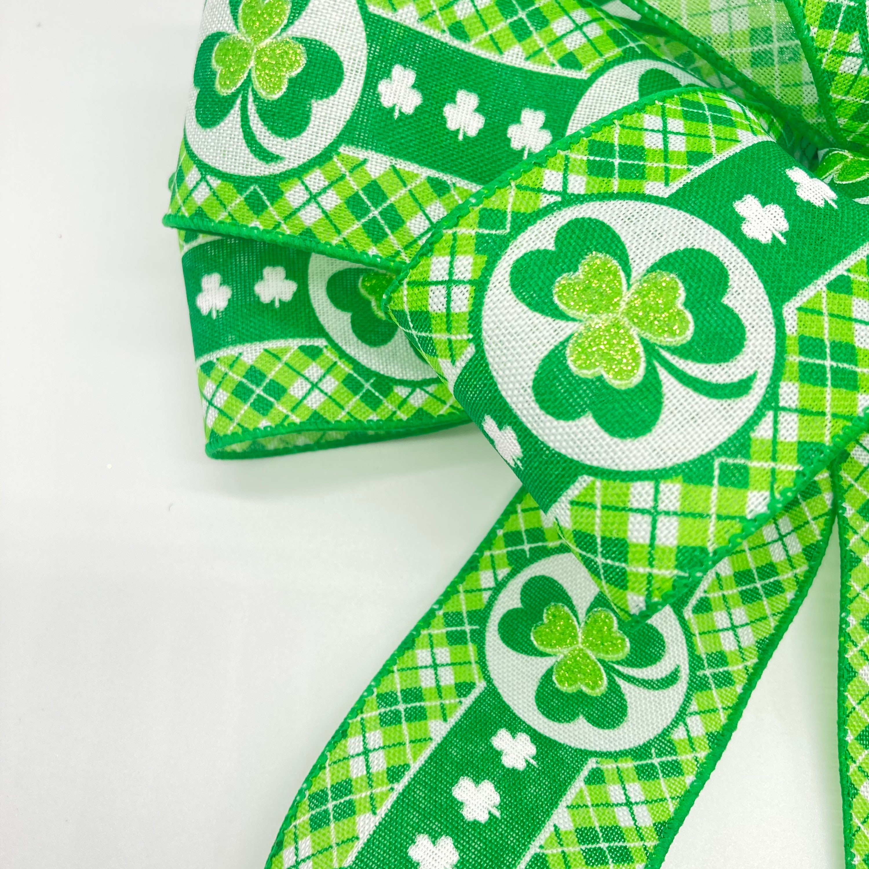 St. Patrick Wreath Bow / St. Patrick Decorative Bow / Green | Etsy