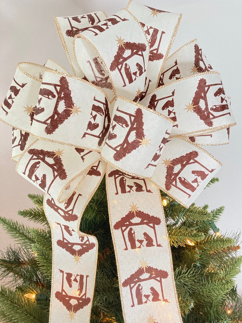 Nativity Scene Christmas Tree Topper / Christmas Nativity - Etsy