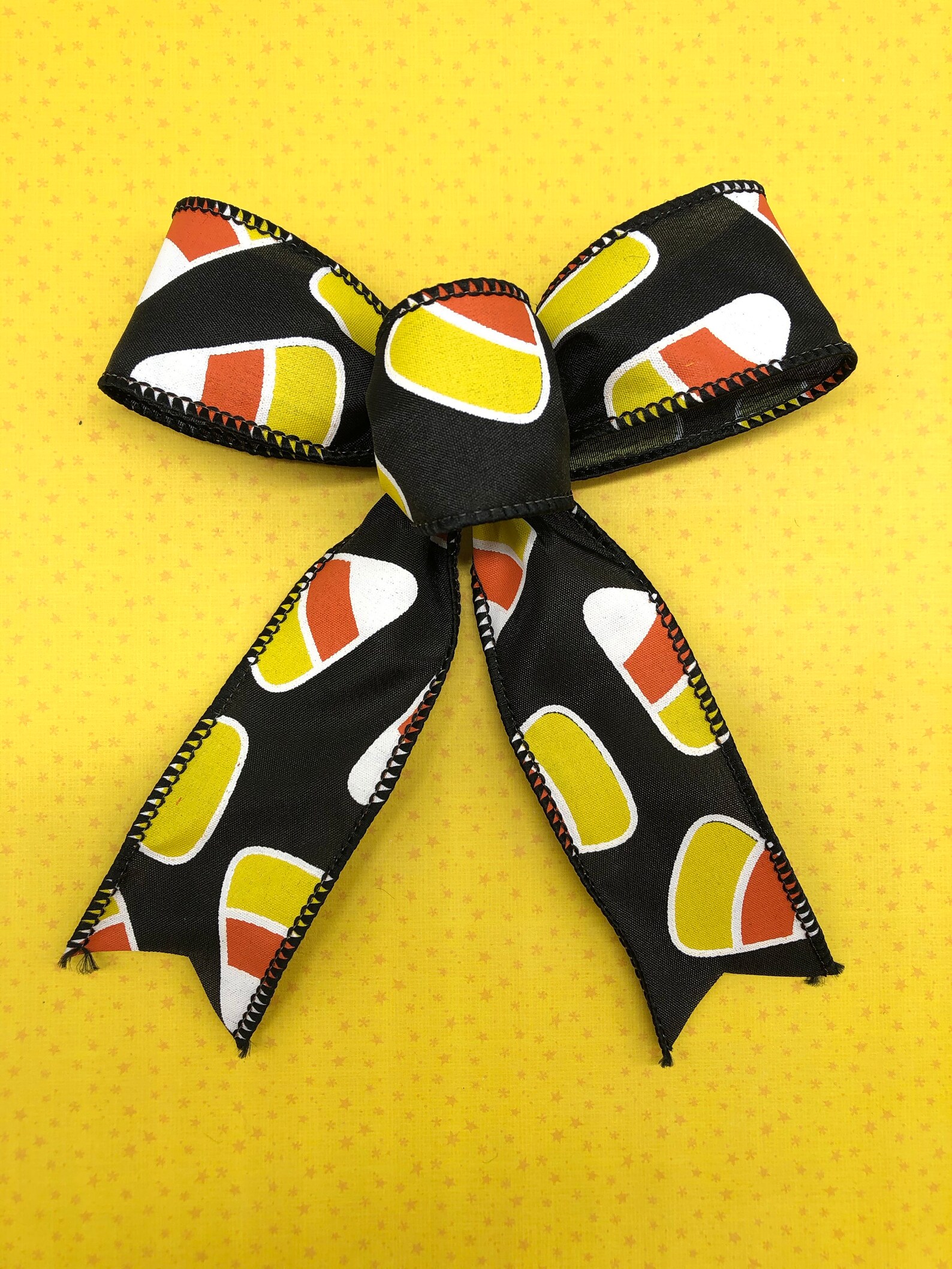 Candy Corn Decorative Bows / Set 8 Bows / Halloween Decorative | Etsy