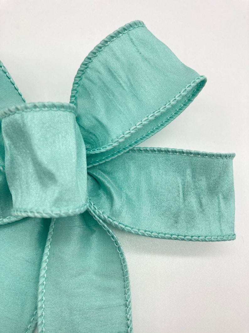Mint Decorative Bows / Set 6 Bows / Christmas Decorative Bows | Etsy