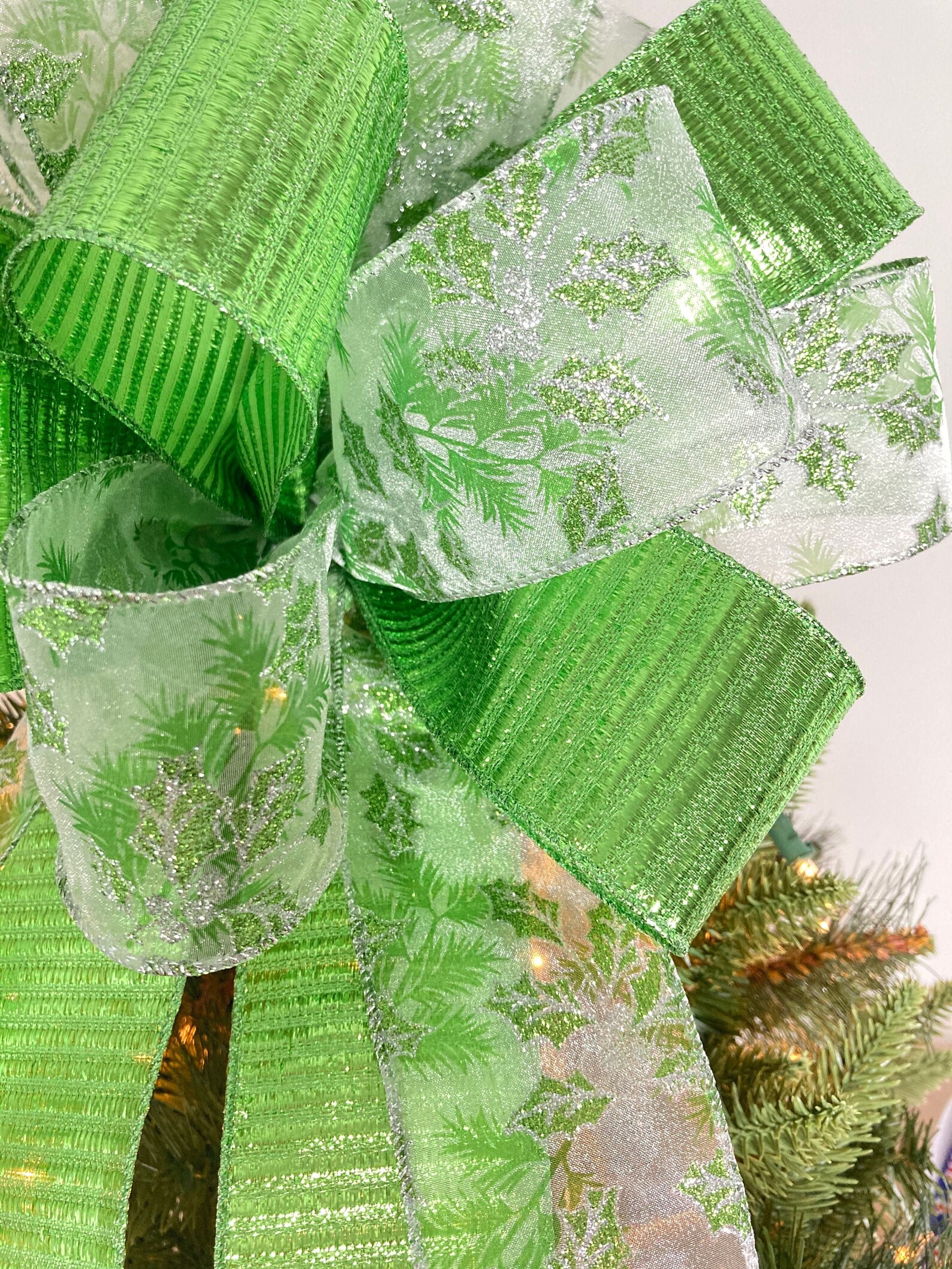 Green Christmas Mint Tree Topper / Green Mint Christmas | Etsy