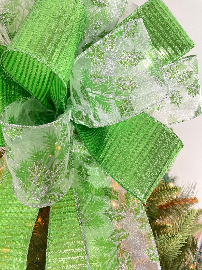 Green Christmas Mint Tree Topper / Green Mint Christmas - Etsy