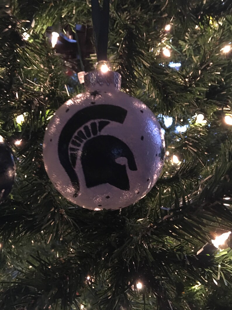 Spartan MSU Michigan State Hand-painted Ornament - Etsy