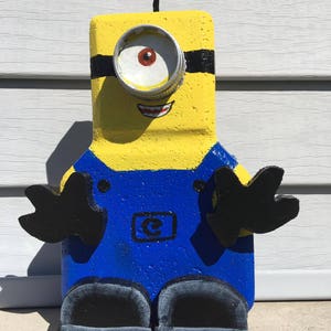 MINION Patio Paver Pals Handpainted Decoration Ornament - Etsy