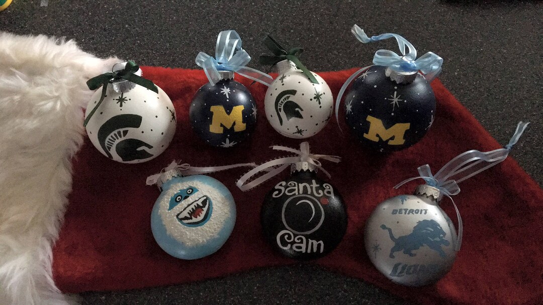 Spartan MSU Michigan State Hand-painted Ornament - Etsy