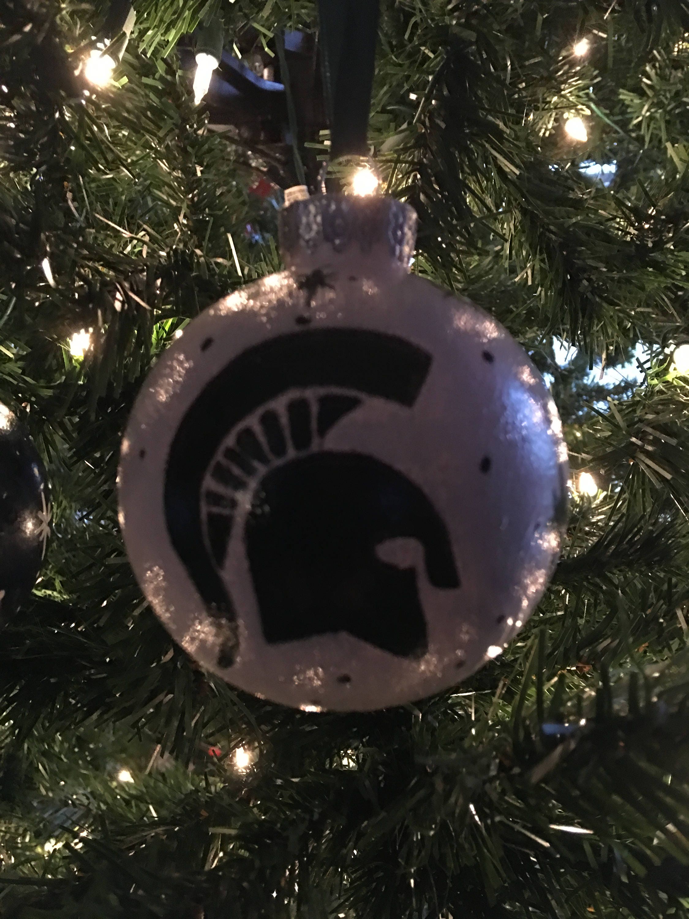 Spartan MSU Michigan State Hand-painted Ornament - Etsy