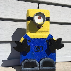 MINION Patio Paver Pals Handpainted Decoration Ornament - Etsy