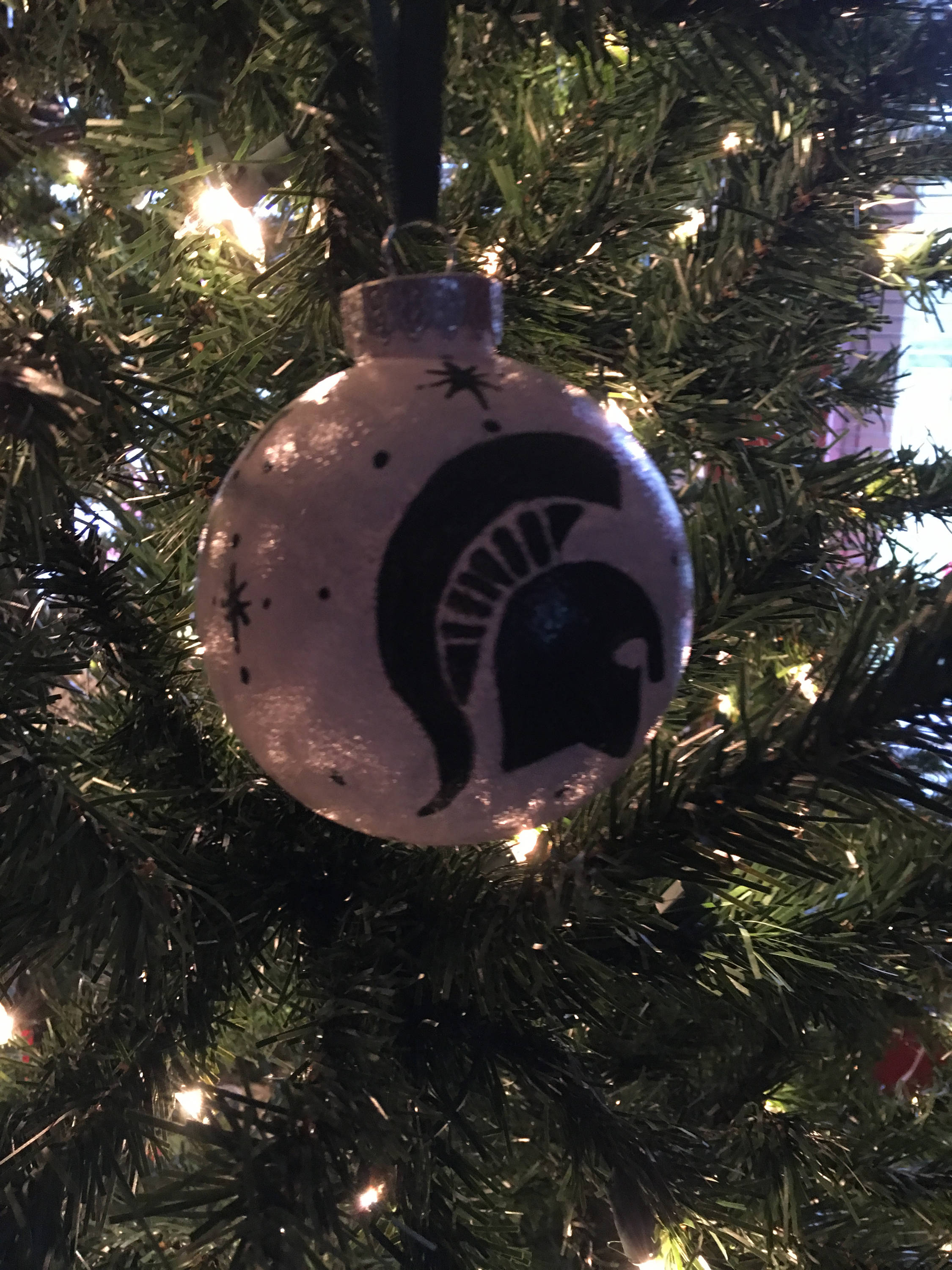 Spartan MSU Michigan State Hand-painted Ornament - Etsy
