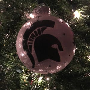 Spartan MSU Michigan State Hand-painted Ornament - Etsy