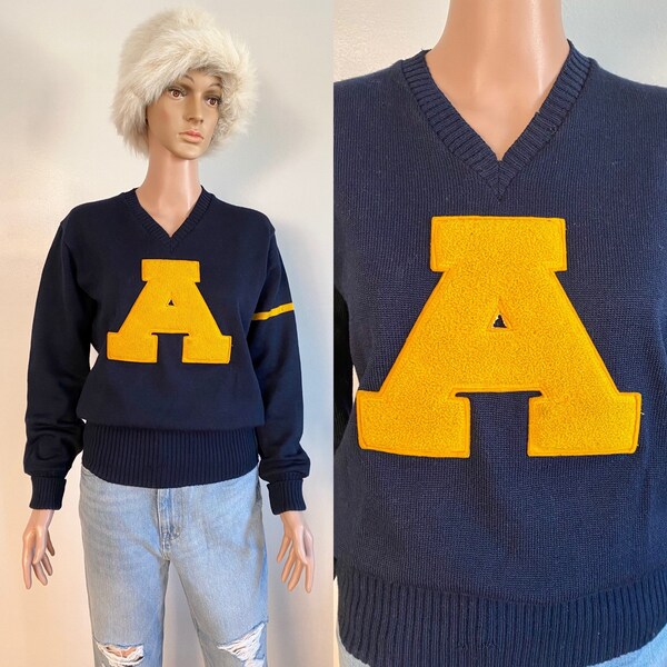 Letterman Sweater - Etsy