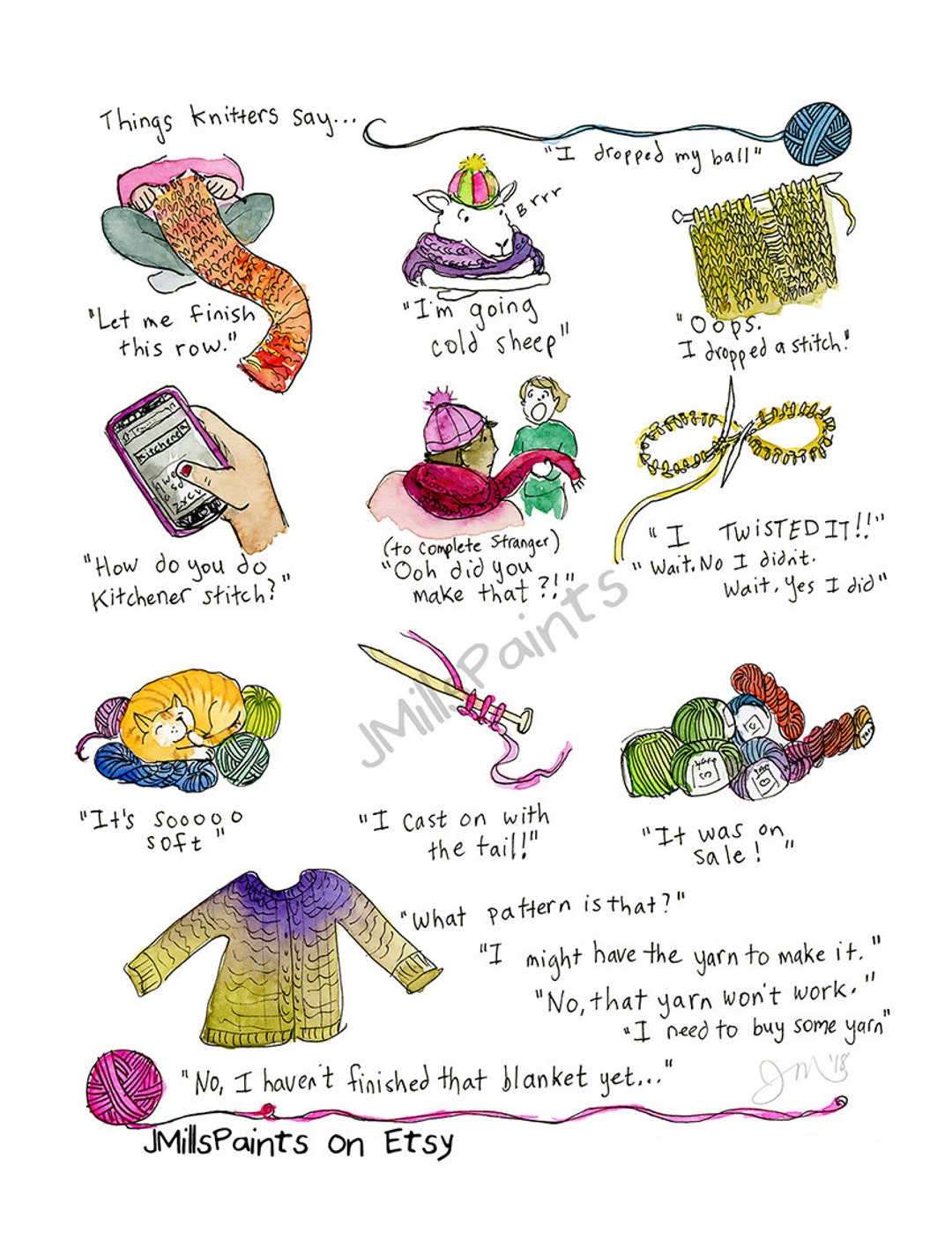 Things Knitters Say - Etsy