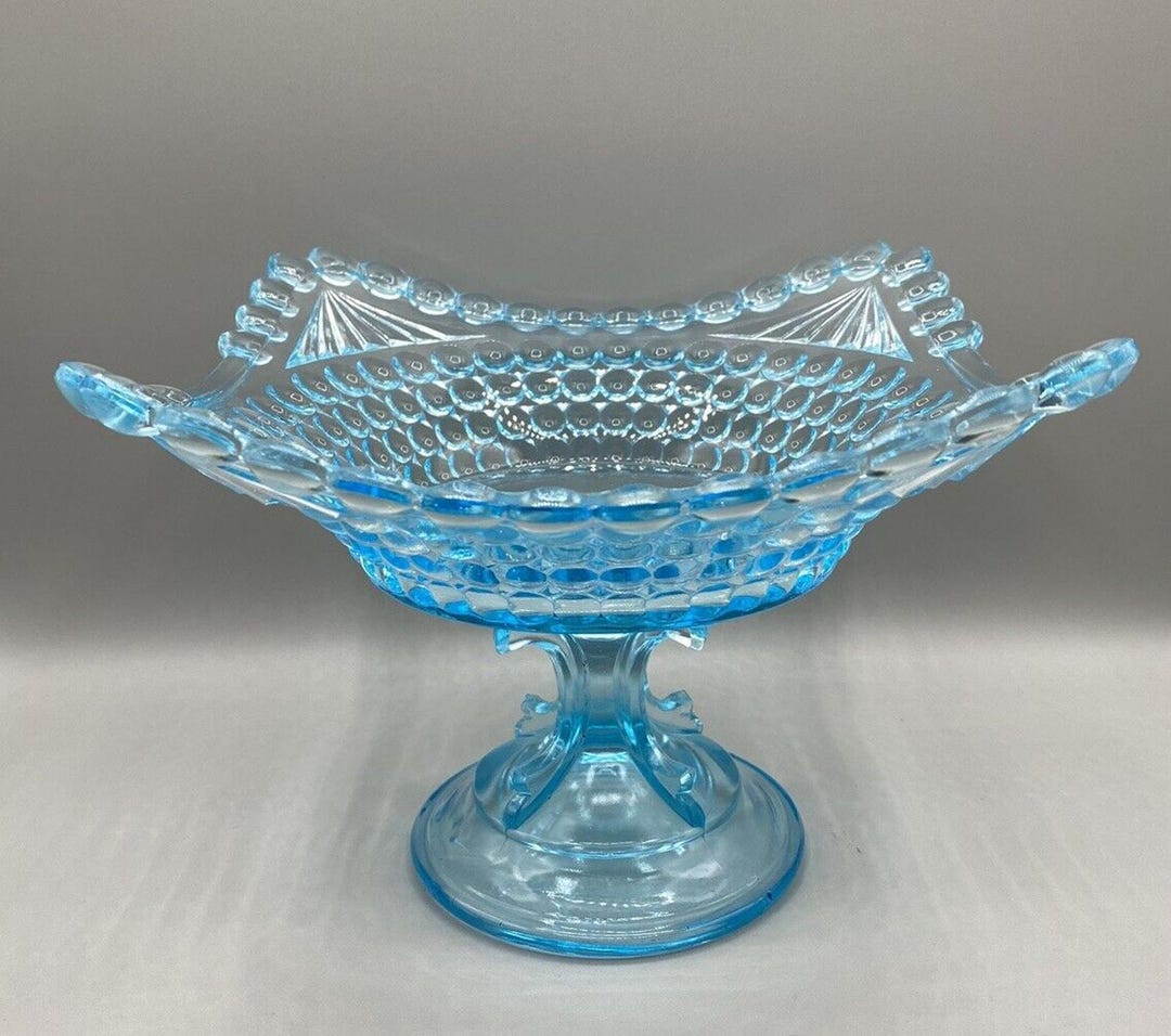 Thousand Eye Pattern Compote Candy Dish by the US Glass Co. 1880s Ice ...