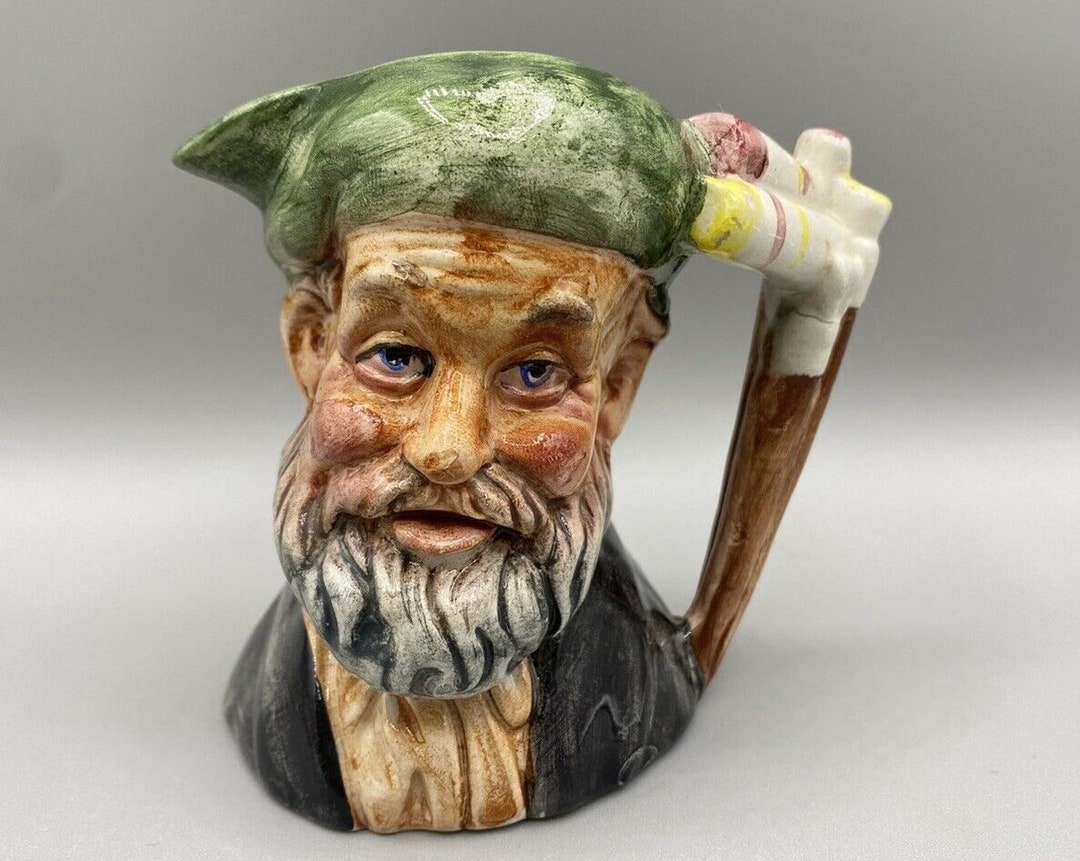 Vintage Toby Jug Ceramic Creamer Artist Painter With Paint Brushes - Etsy
