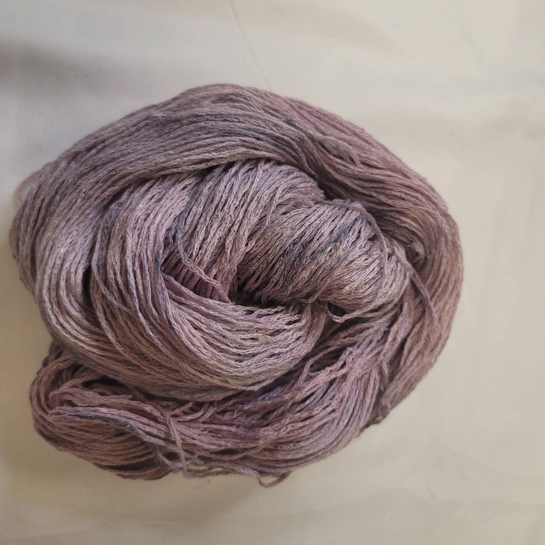 Twilight Sky, a Hand-dyed 70% Linen/30 Pima Cotton Fingering Weight ...