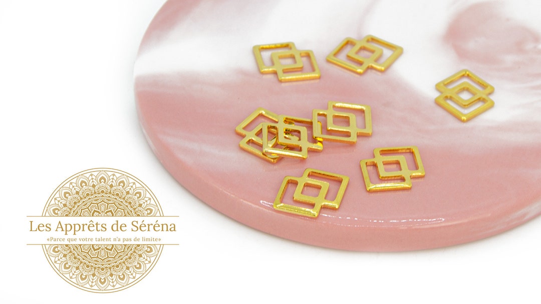 Geometric Connectors X4 Diamond Connector in Gold Steel - Etsy