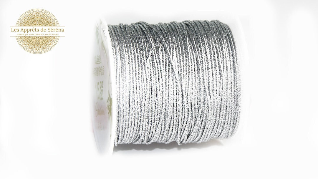 1mm Silver Braided Nylon Thread for Jewelry Creation 1mm Thread for ...