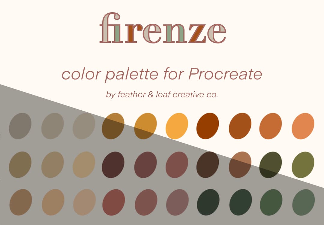Procreate Color Palette Instant Digital Color Swatch Download 30 Colors ...