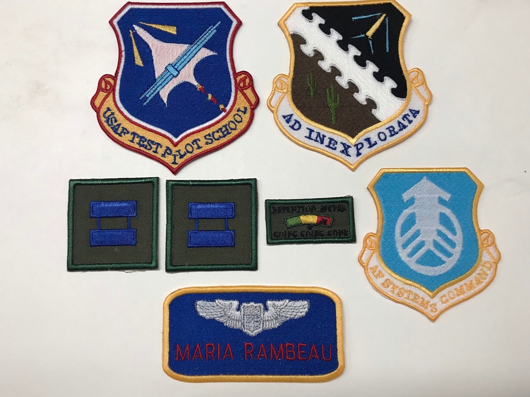 Captain Marvel Maria Rambeau Flightsuit Patch Set - Etsy