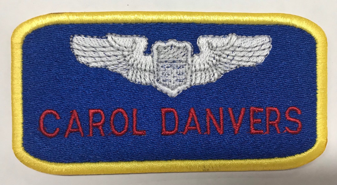 Captain Marvel Name Badge Flightsuit Patch - Etsy
