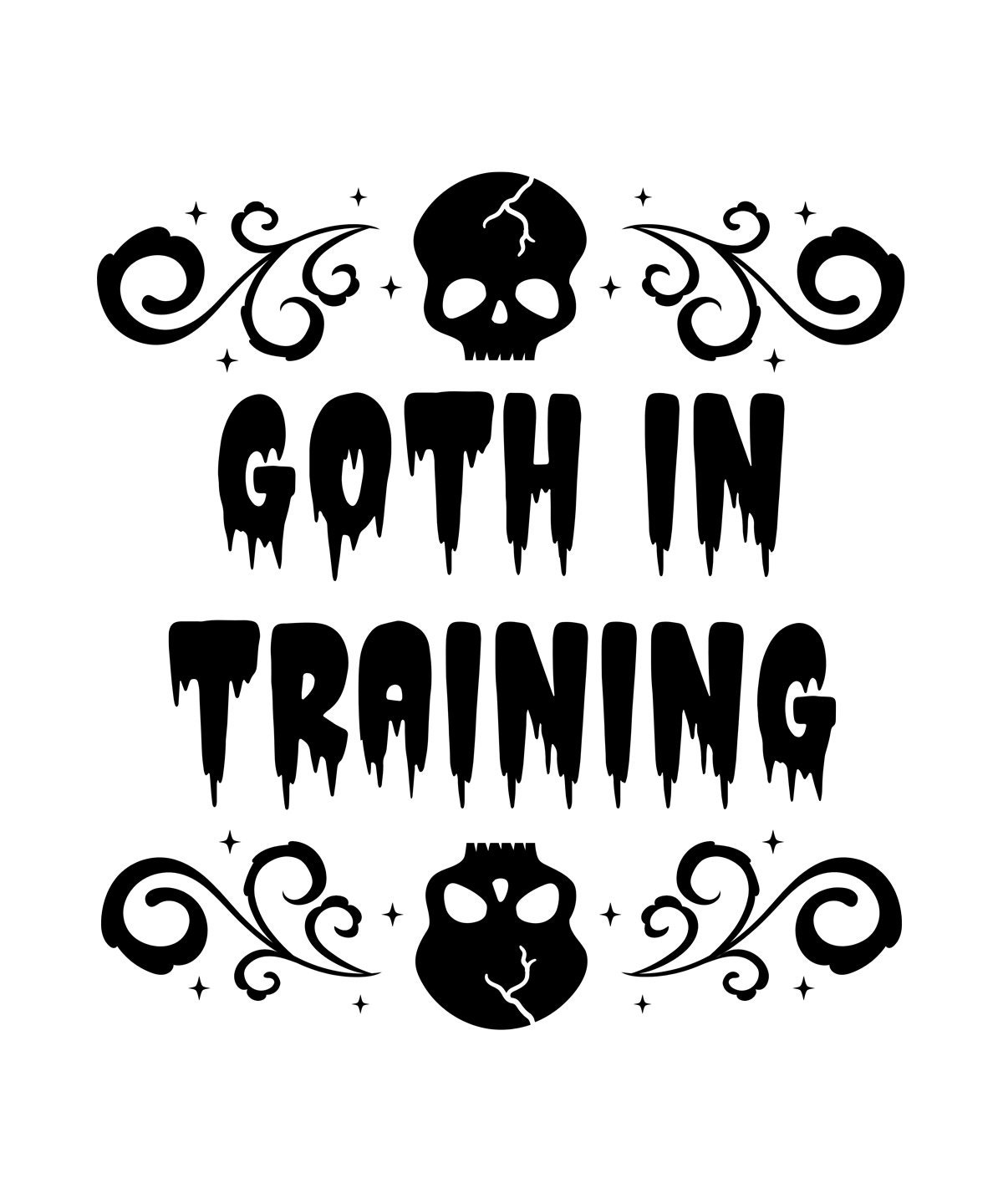 Goth in Training Svg Goth Svg Training Svg Child Svg Kid - Etsy