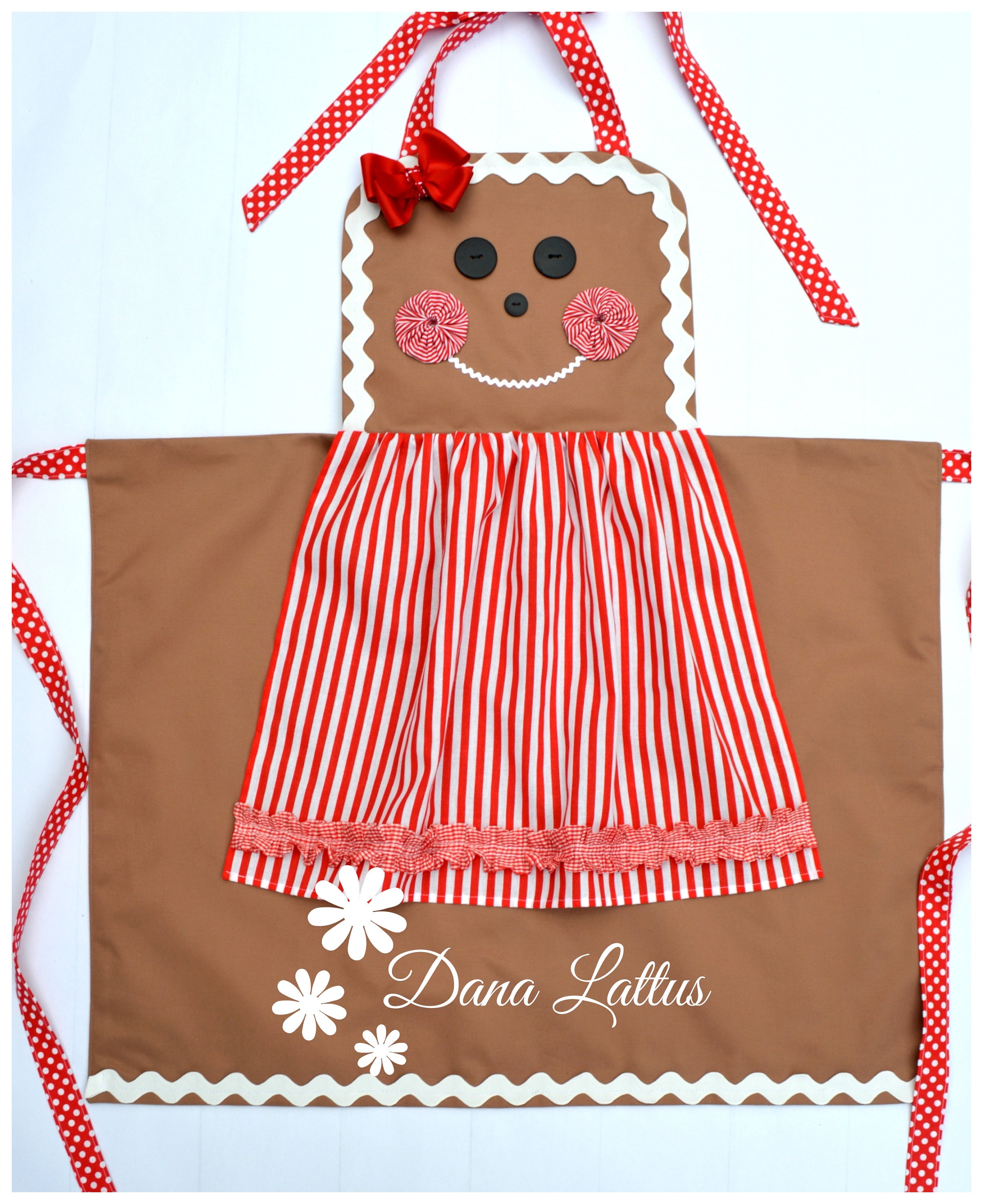 Womens Gingerbread Apron, Mommy and Me Gingerbread Apron, Christmas ...