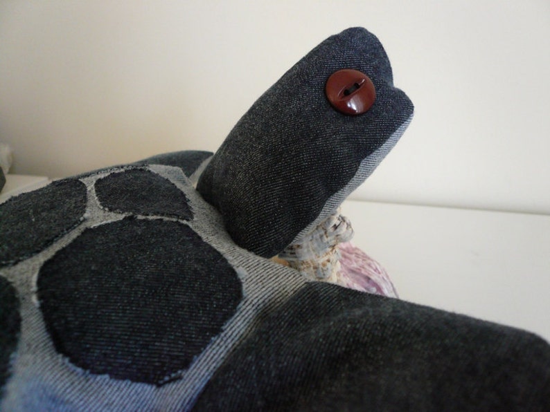 Sewing PATTERN TUTORIAL PDF Upcycled Denim Stuffed Animal Plush Sea ...