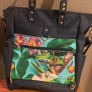 Trailblazer Convertible Backpack Navy Blue, Jungle, Reptile, Botanical ...