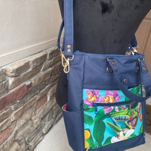 Trailblazer Convertible Backpack Navy Blue, Jungle, Reptile, Botanical ...