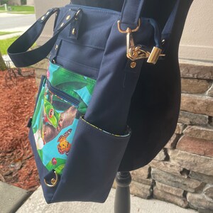 Trailblazer Convertible Backpack Navy Blue, Jungle, Reptile, Botanical ...