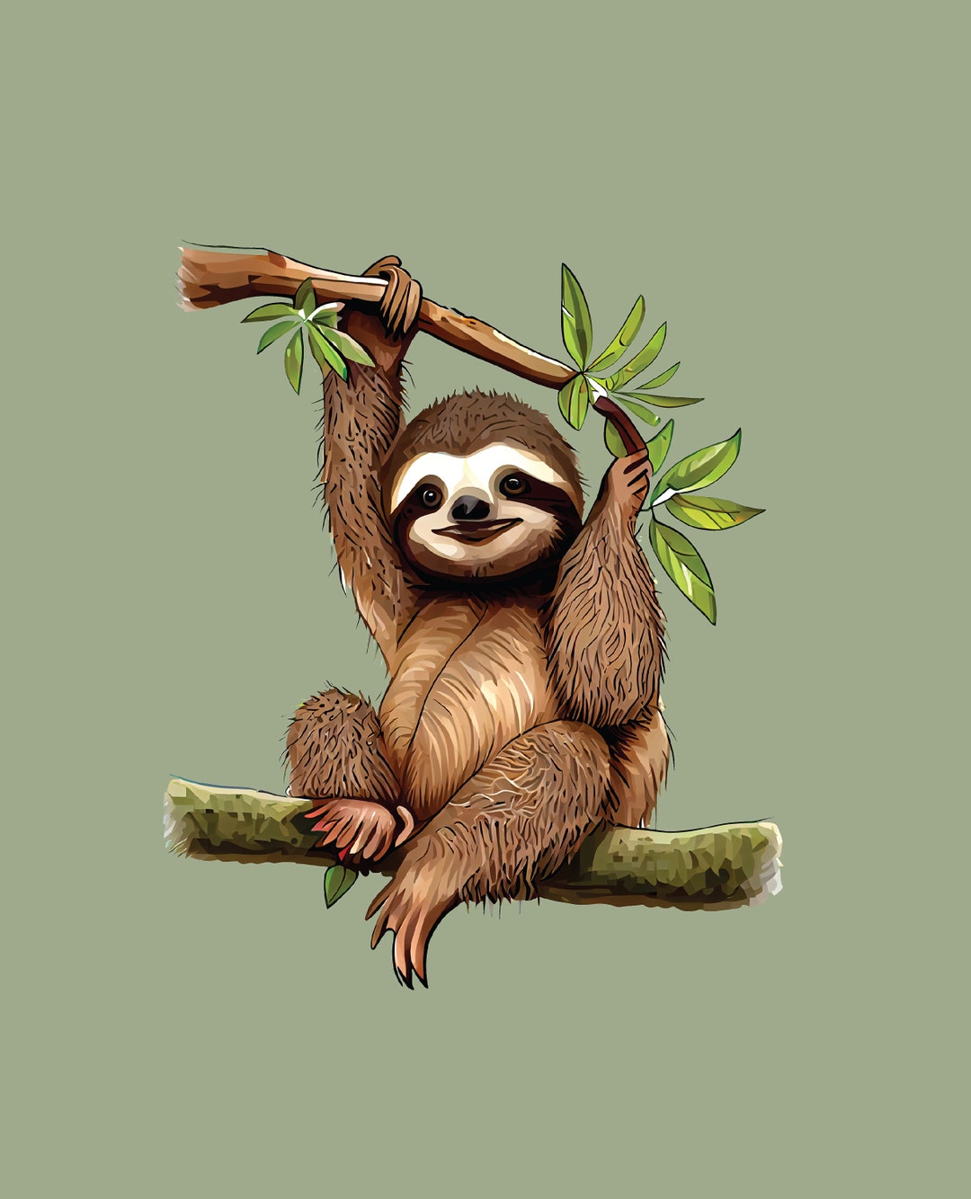 Mav Pack Printed Vinyl Panel Sloth - Etsy