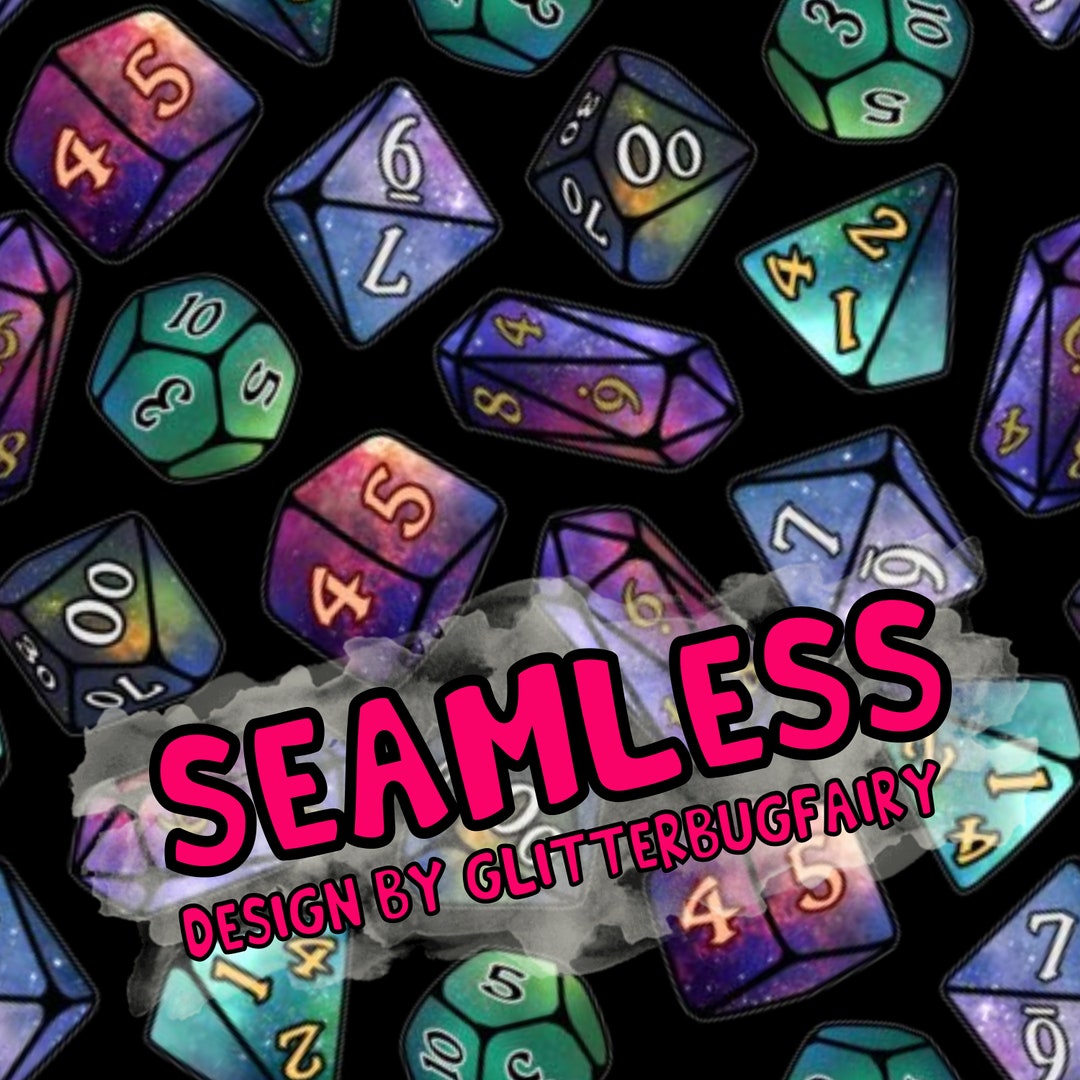 Seamless Design Dice Gamer Digital Paper - Etsy