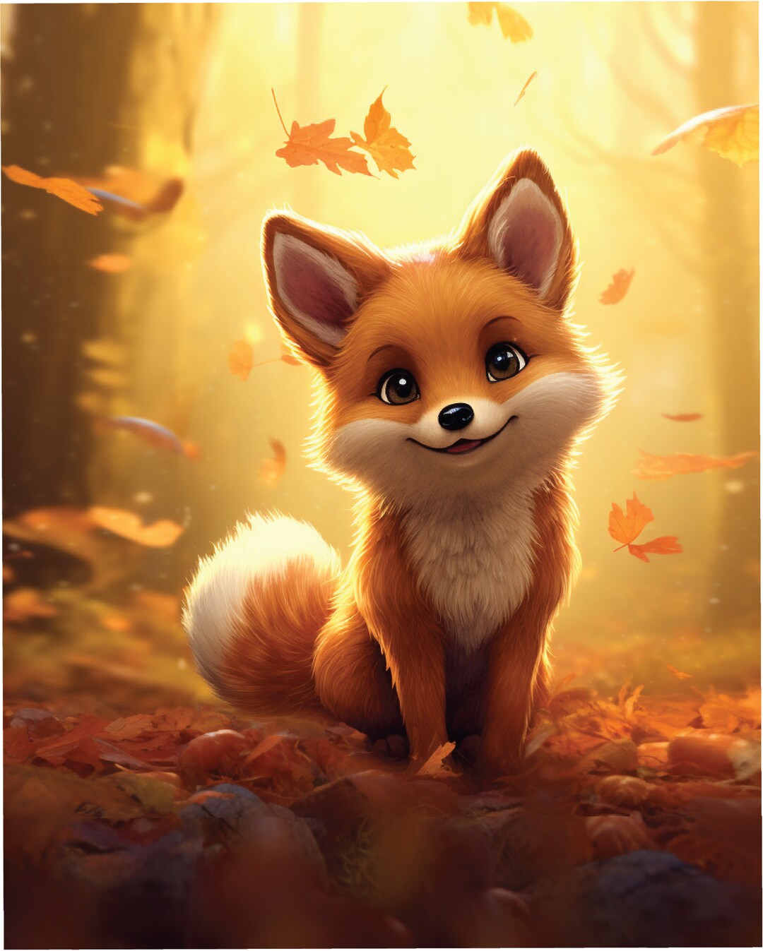 Mav Pack Printed Vinyl Fall Fox - Etsy